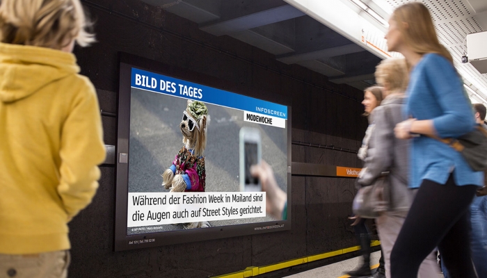 Infoscreen: Digital Out-of-Home-Programm | Gewista